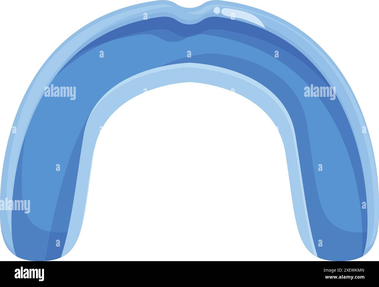Blue mouth guard protecting teeth from injury, essential piece of ...