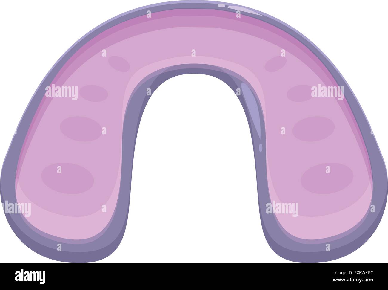 Pink mouth guard protecting teeth for boxing sports, isolated on white ...