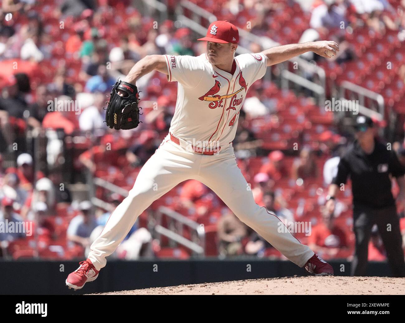 St. Louis, United States. 29th June, 2024. St. Louis Cardinals pitcher ...