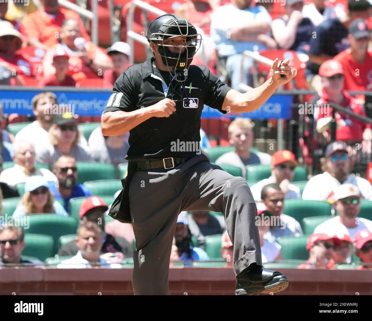 St. Louis, United States. 29th June, 2024. Home Plate umpire Charlie ...