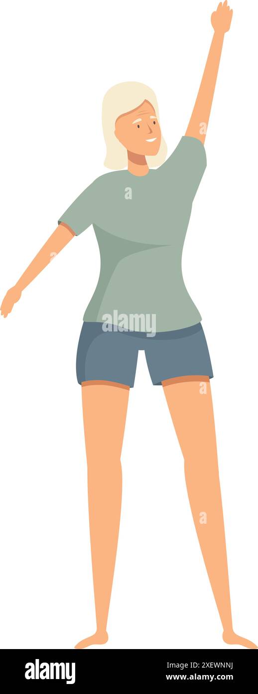 Woman raising hand participating hi-res stock photography and images ...