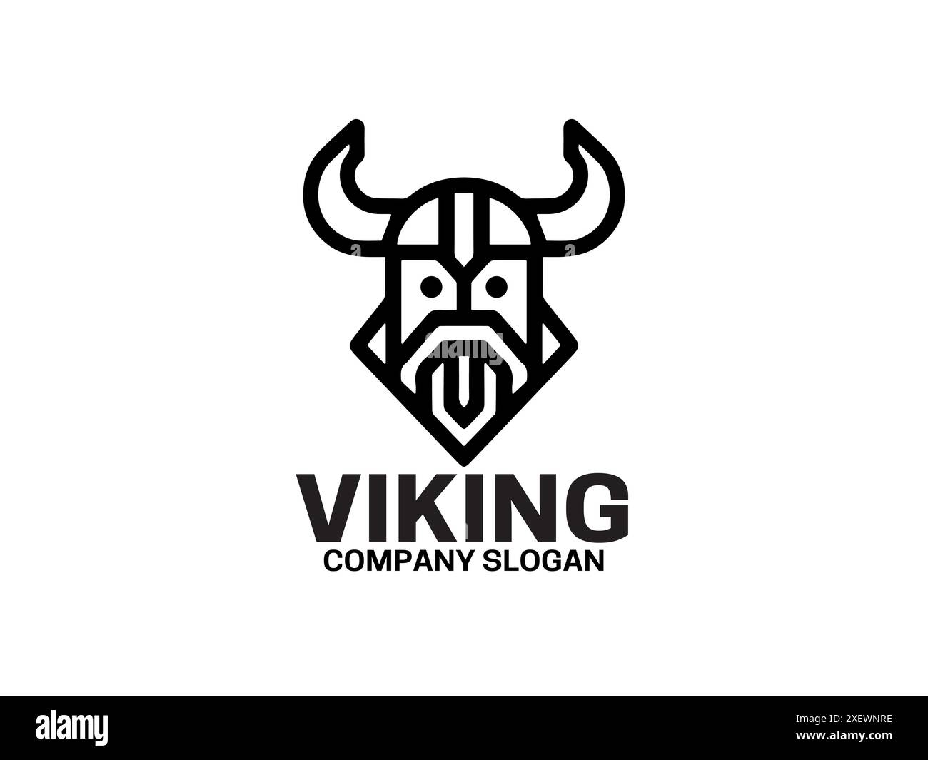 Viking logo vector vectors Black and White Stock Photos & Images - Alamy