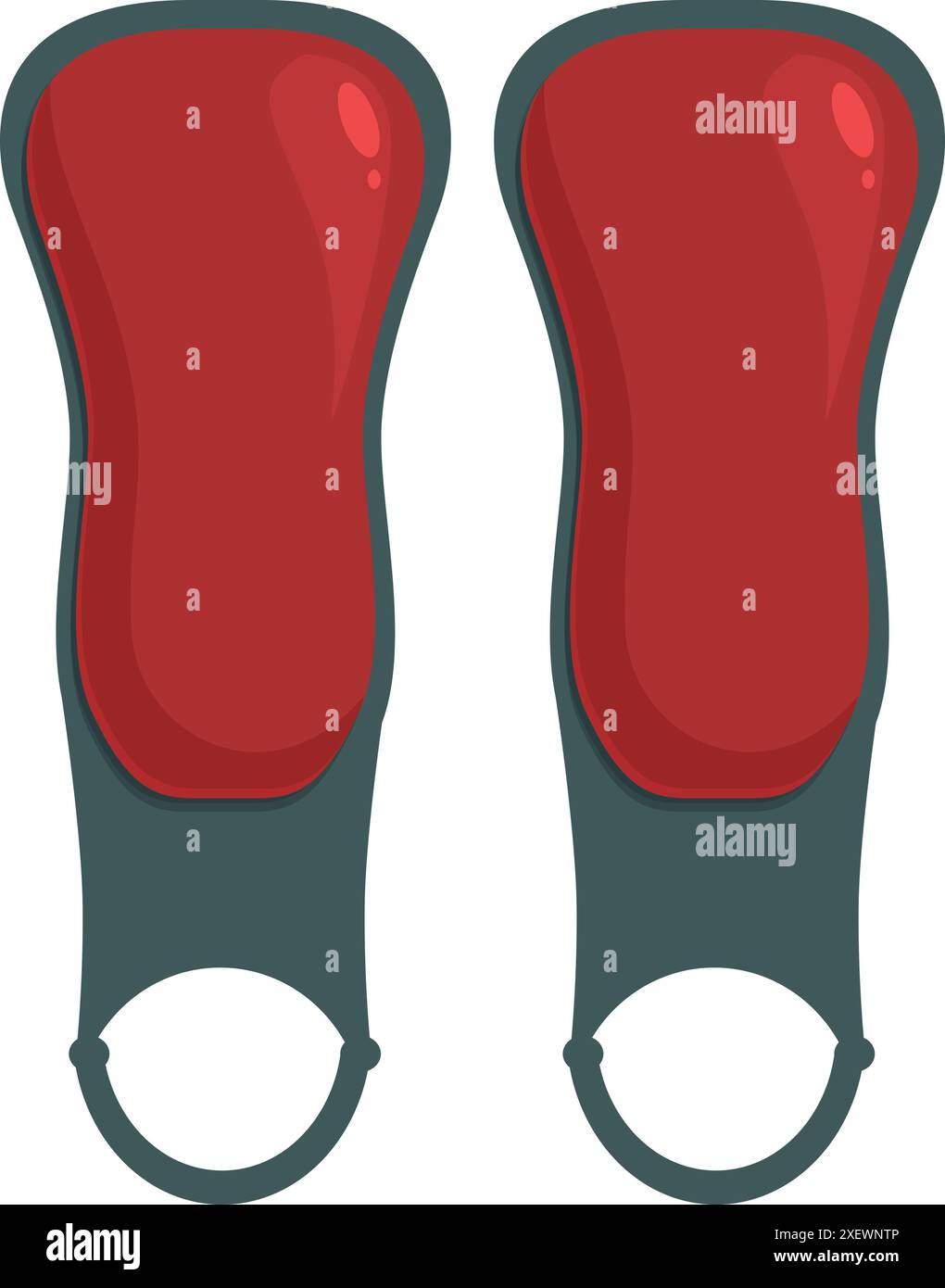 Football shin pads Stock Vector Images - Alamy