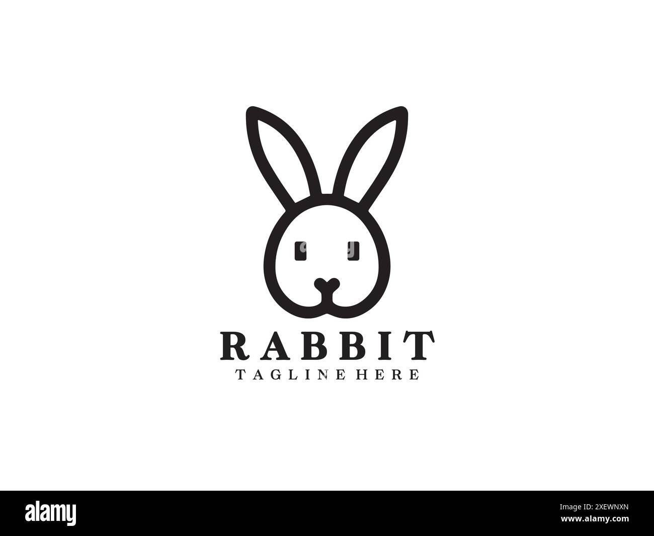 Rabbit logos hi-res stock photography and images - Alamy