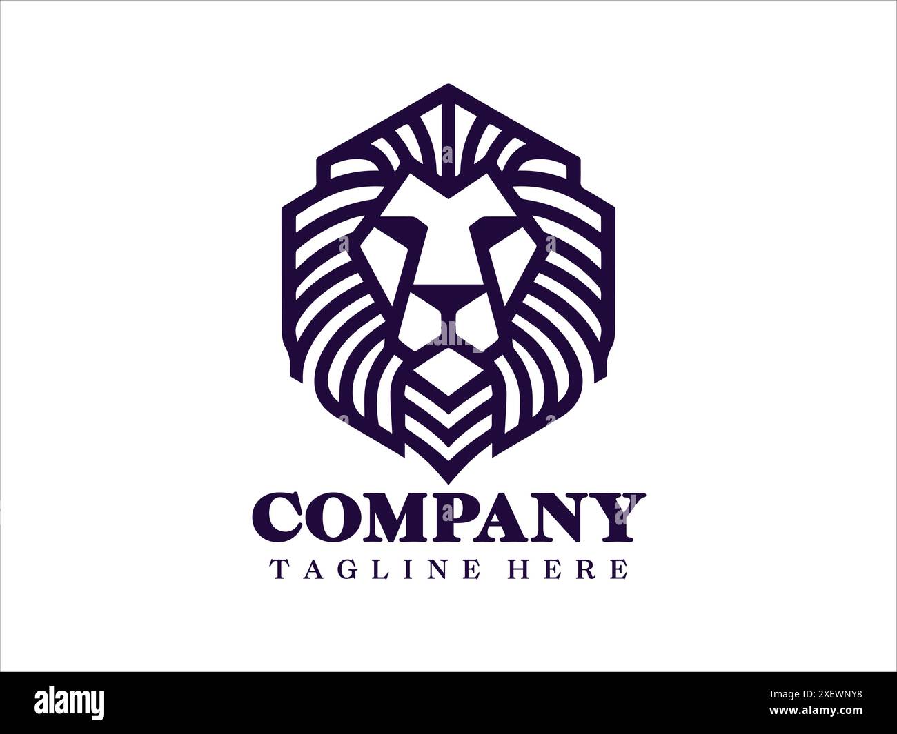 Branding lion head logo hi-res stock photography and images - Alamy
