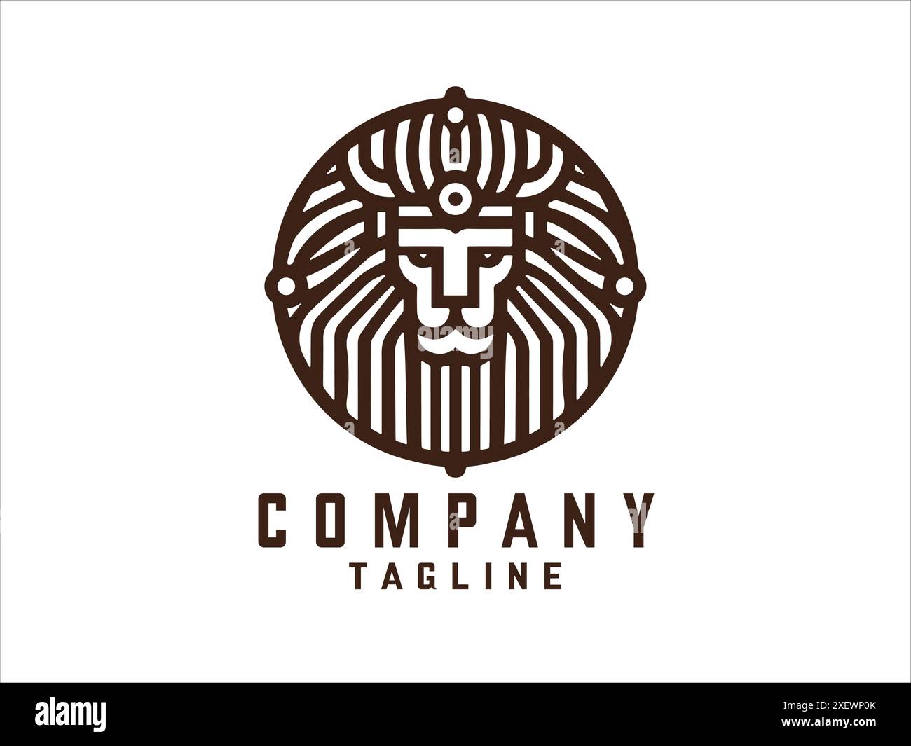 Branding lion head logo hi-res stock photography and images - Alamy