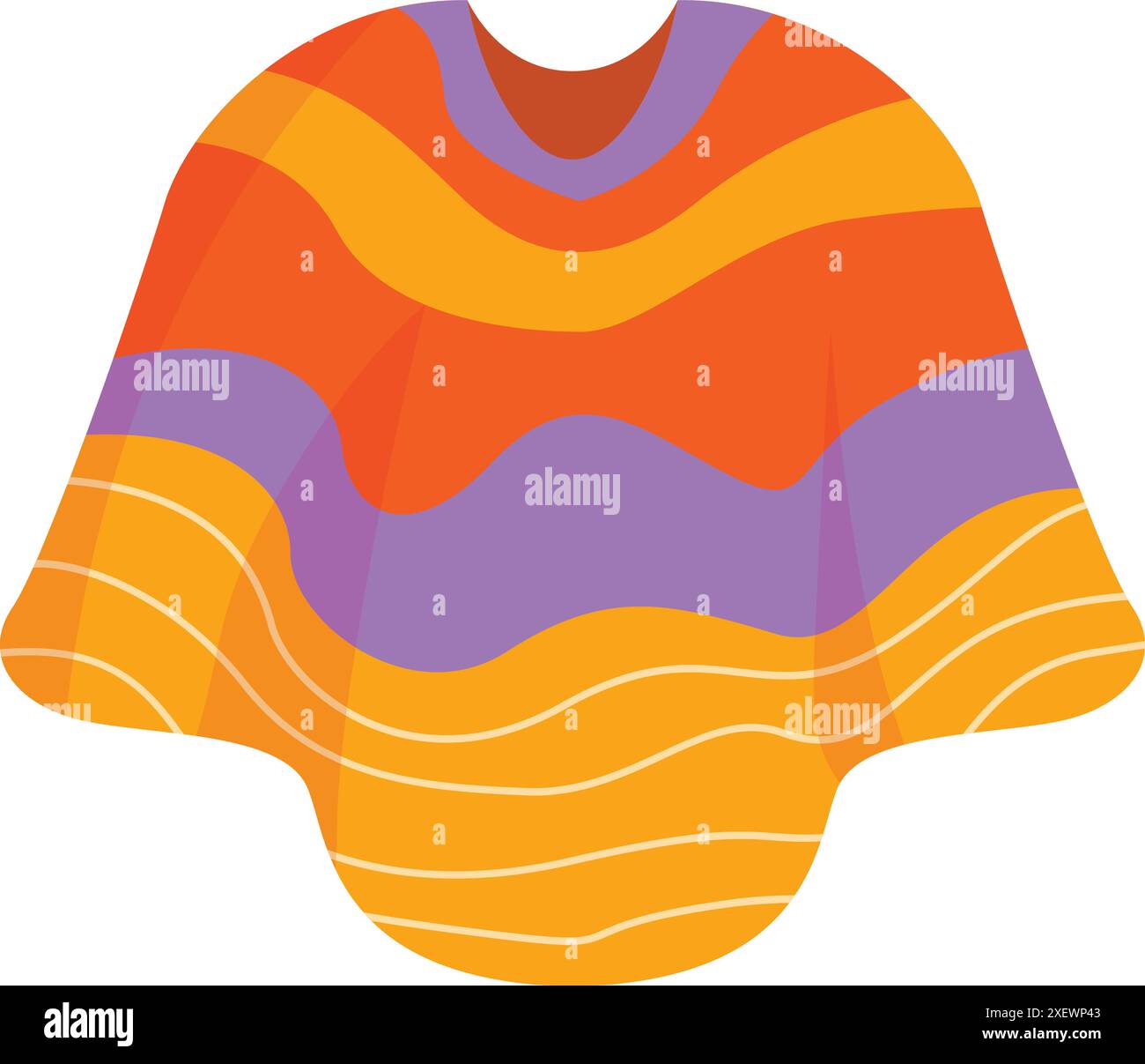 Colorful mexican poncho with traditional design, showcasing vibrant ...