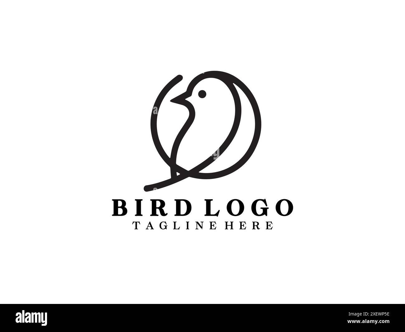 Birds line drawing Cut Out Stock Images & Pictures - Alamy