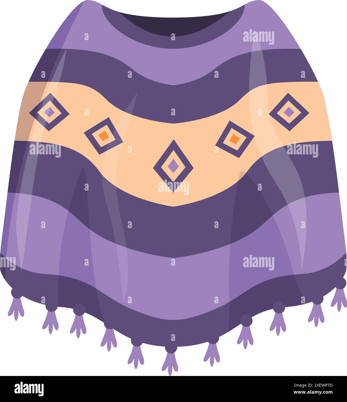 Traditional mexican poncho with colorful pattern, a vibrant and stylish ...