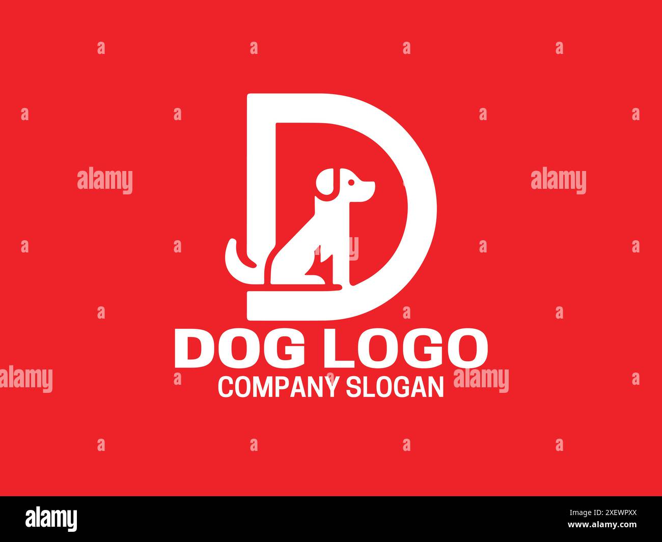 Dog icon logo hi-res stock photography and images - Alamy