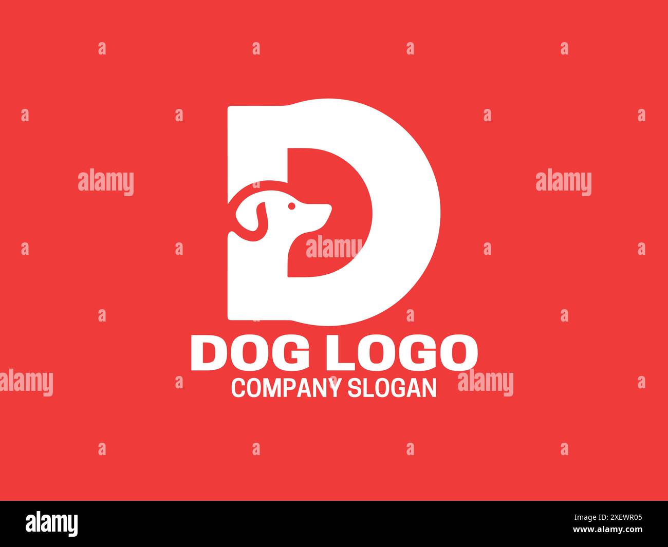 Puppy logo illustration Stock Vector Images - Alamy