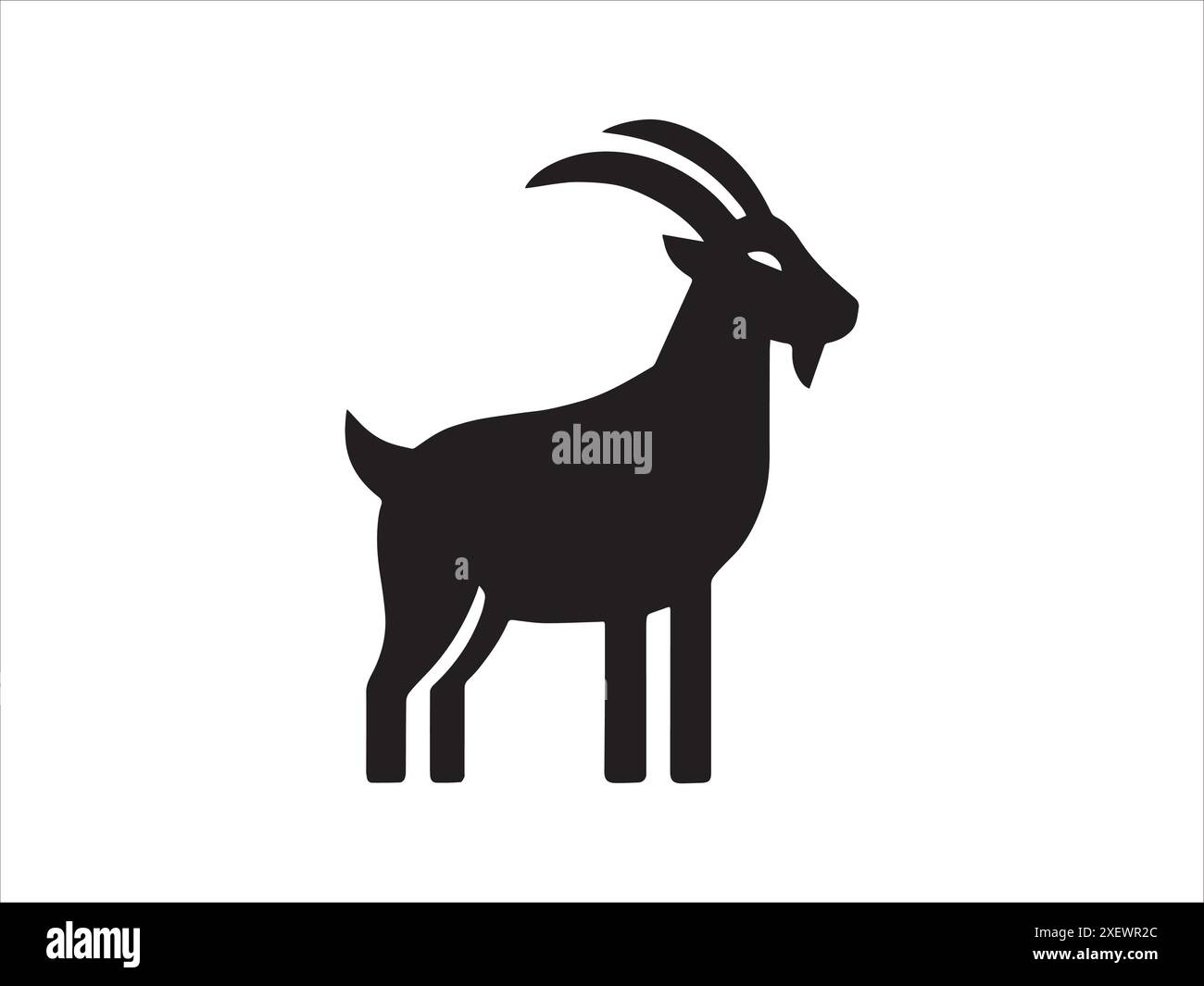 Goat Logo Design Icon Symbol Vector illustration Stock Vector Image ...
