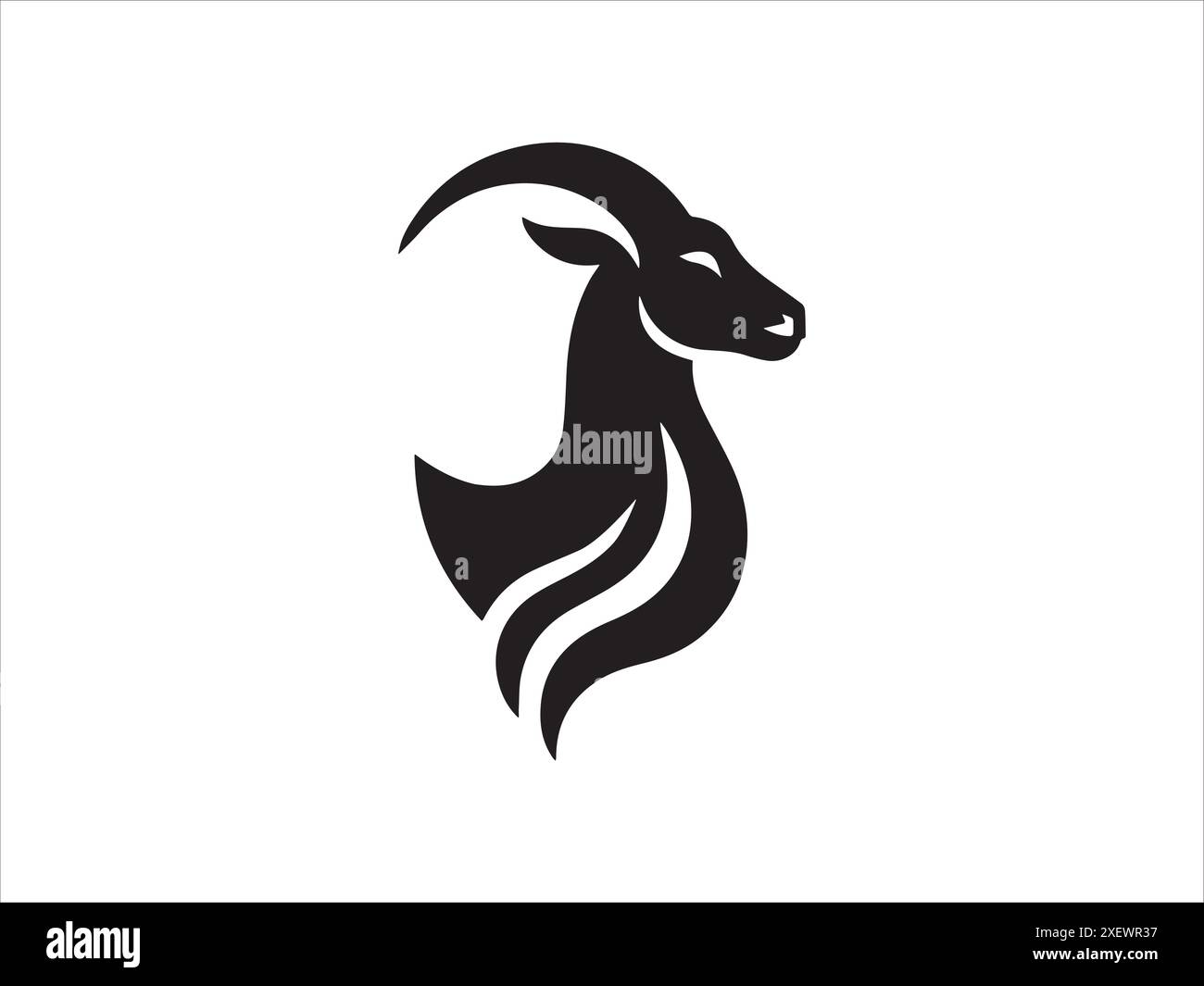 Goat Logo Design Icon Symbol Vector illustration Stock Vector Image ...