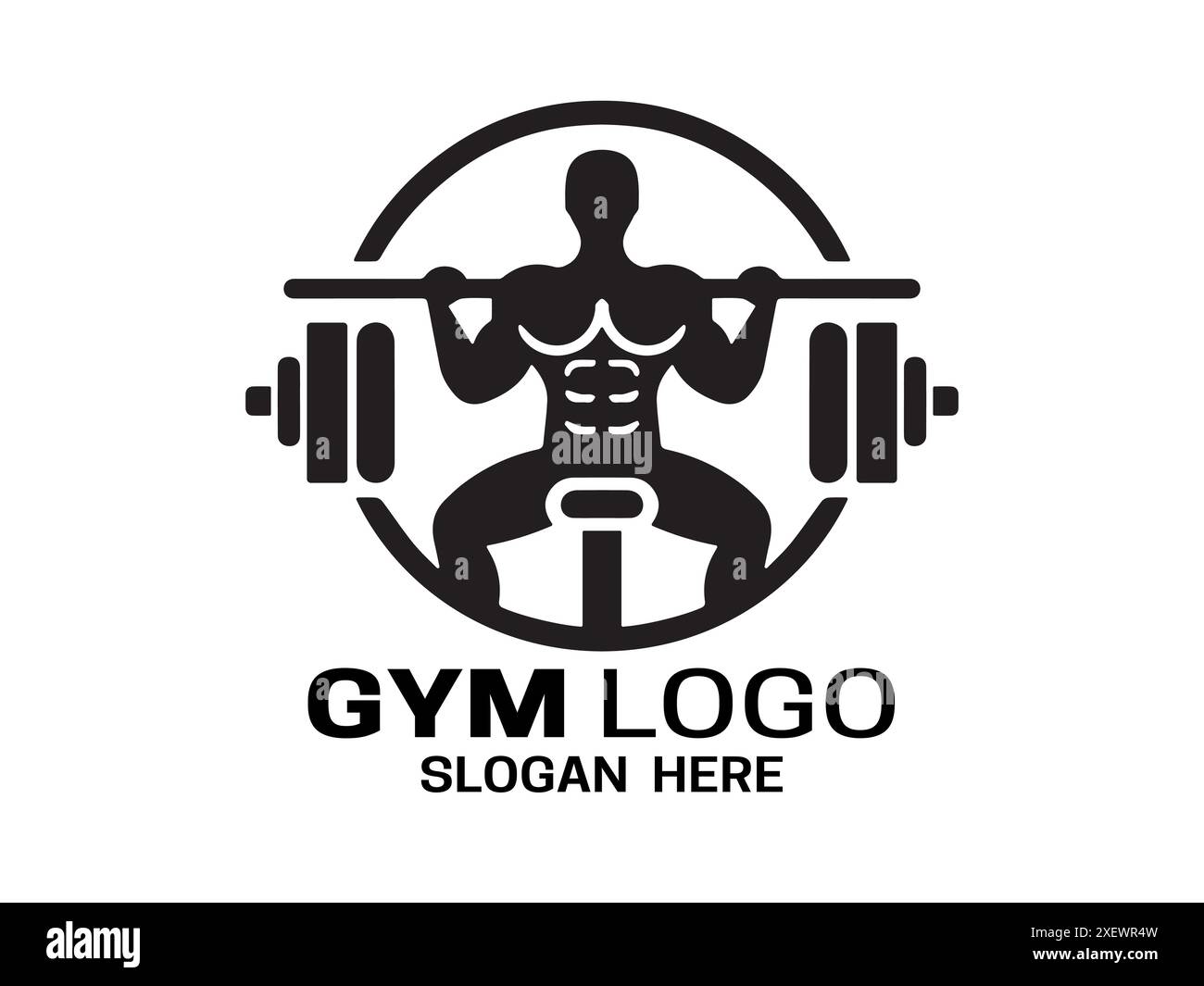 Strong Gym Logo Design Icon Symbol Vector Template Stock Vector Image ...