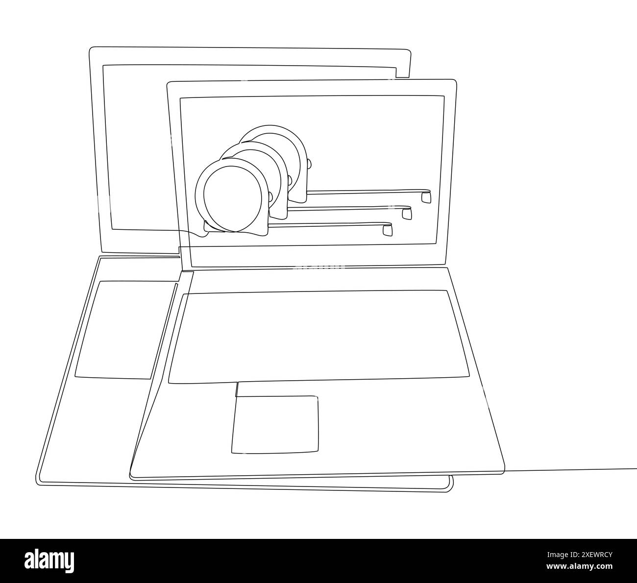 Engineer using measuring device Stock Vector Images - Alamy