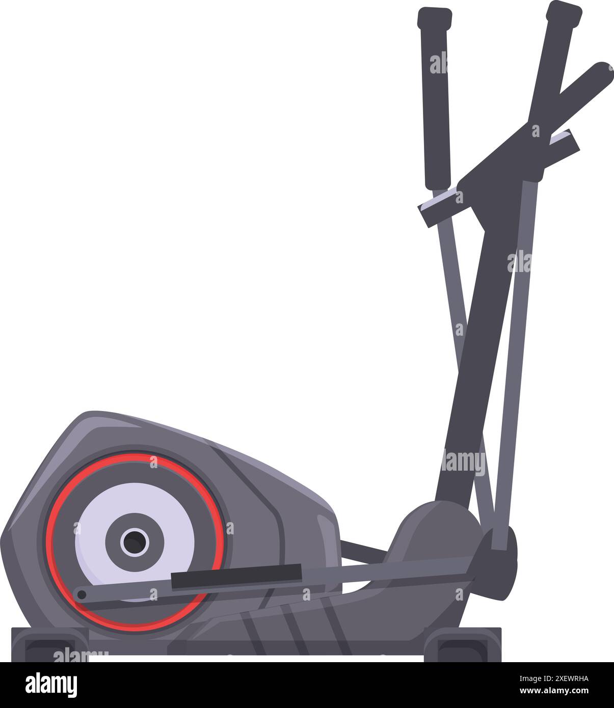 Exercise bike gym side view Stock Vector Images - Alamy