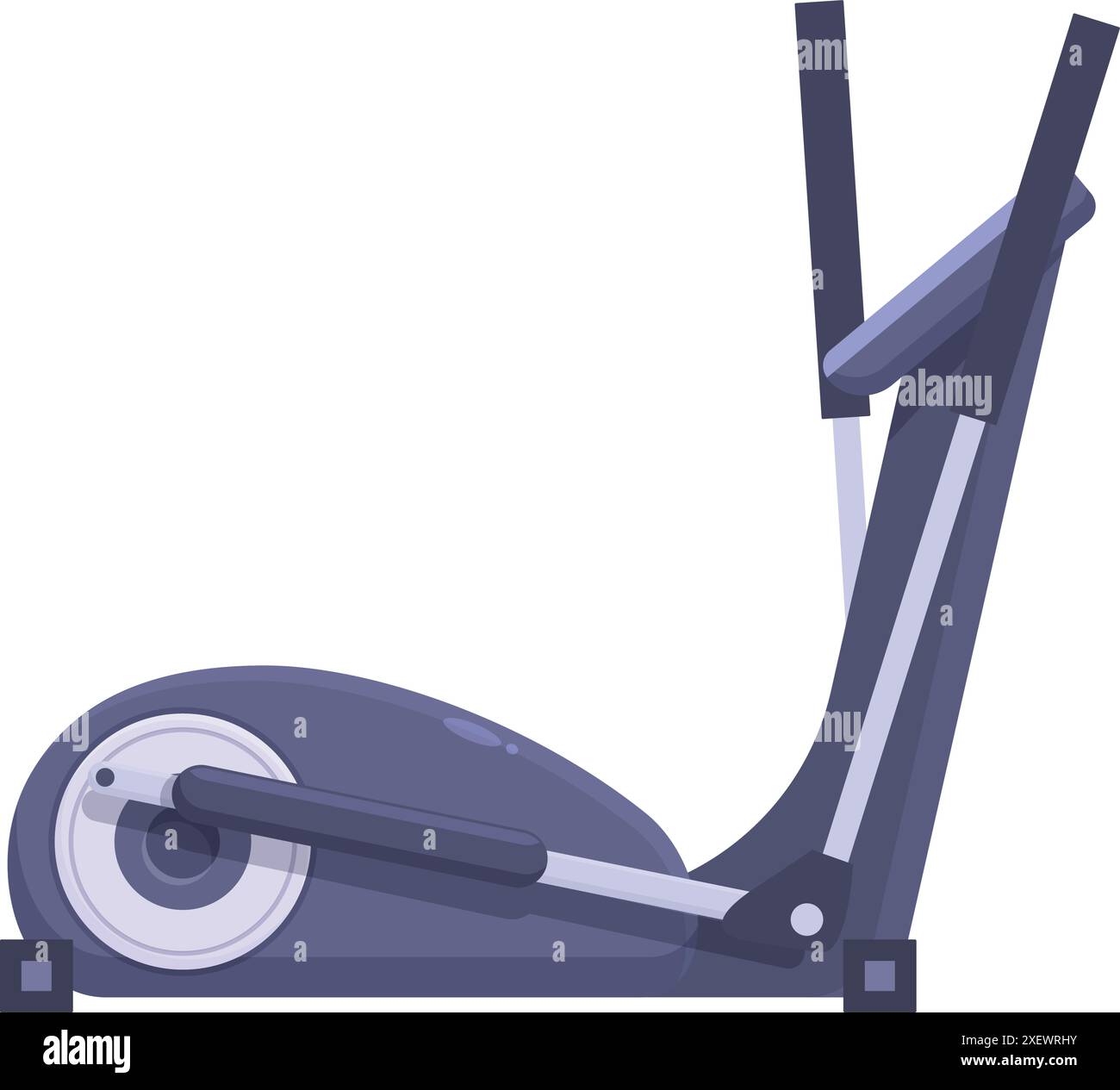 Elliptical trainer machine standing ready for a great workout Stock ...