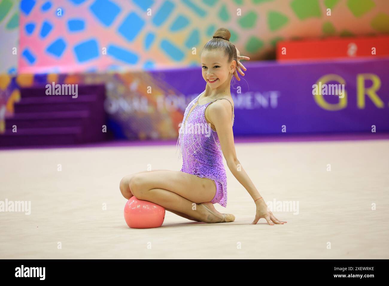 Professional sportsperson skill balance performance hi-res stock ...