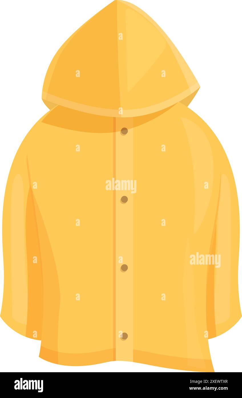 Raincoat protecting from rain on a white background Stock Vector Image ...