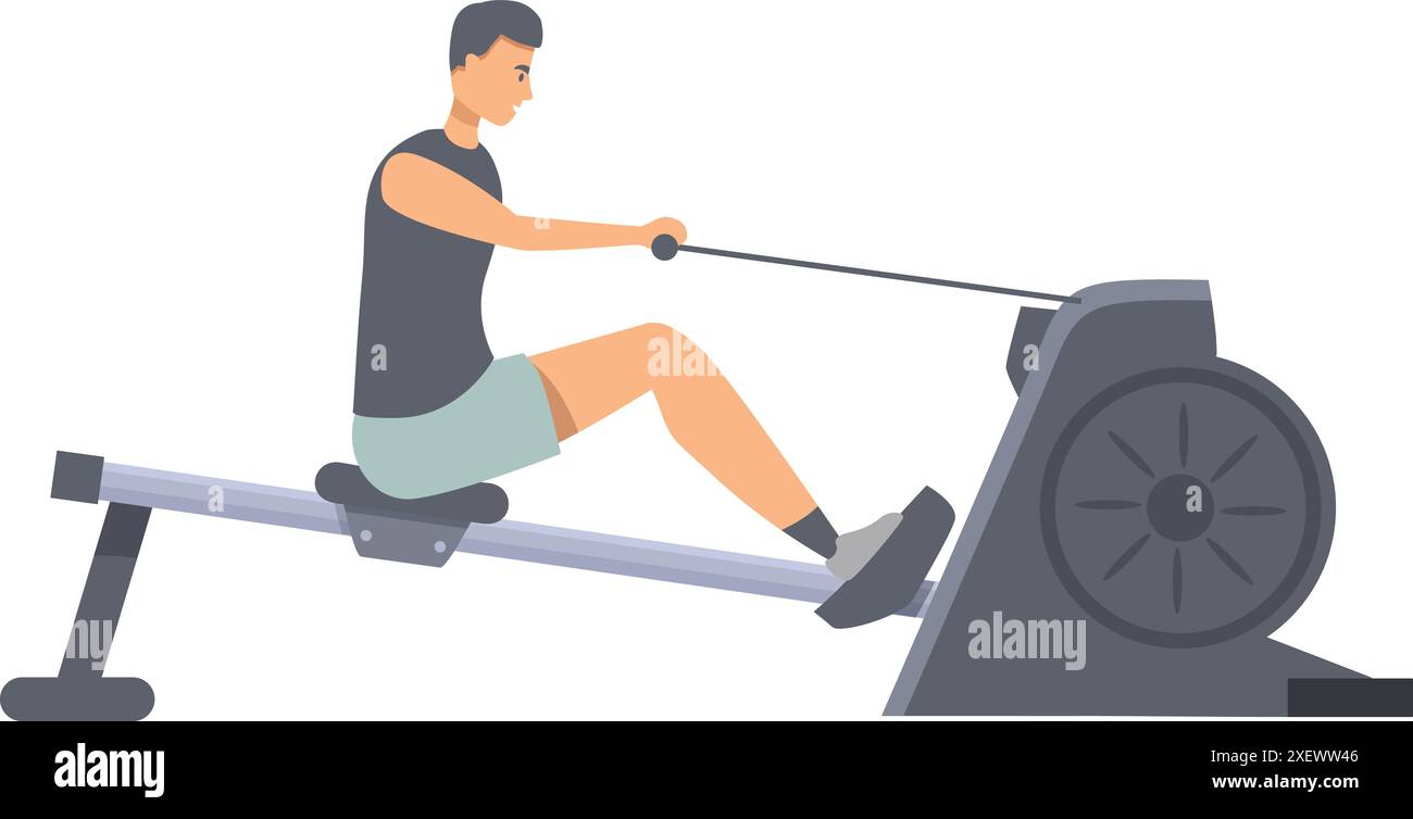 Athlete working out on training Stock Vector Images - Alamy
