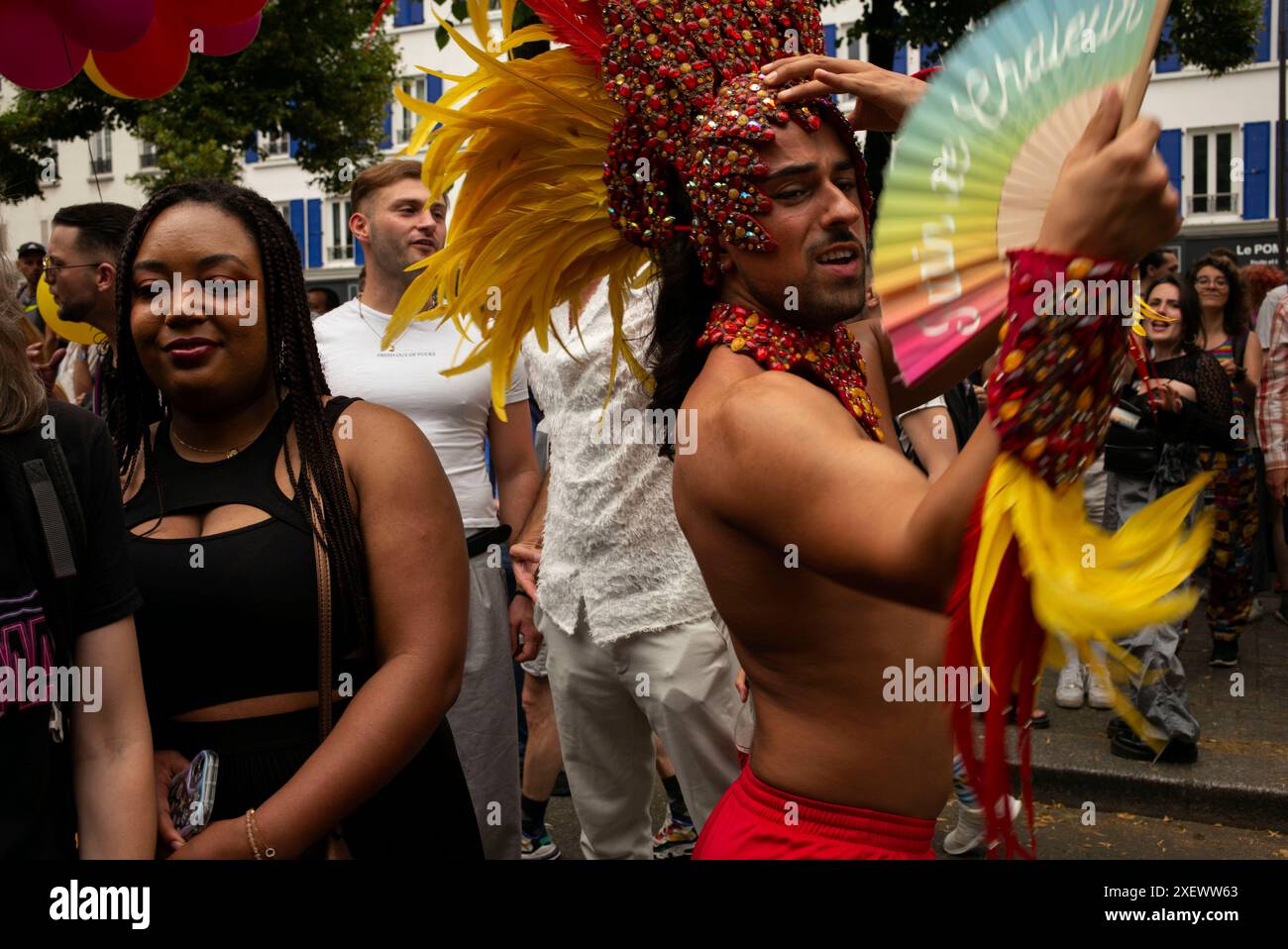 Paris, France, France. 29th June, 2024. Paris Pride March LGBTQ ...