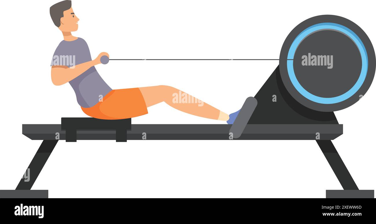 One person rowing Stock Vector Images - Alamy