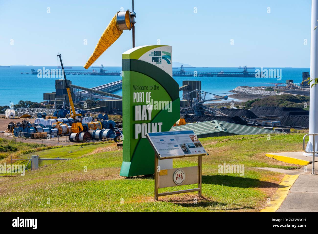 Two coal terminals at the port, Hay Point Coal Terminal (HPCT) and ...