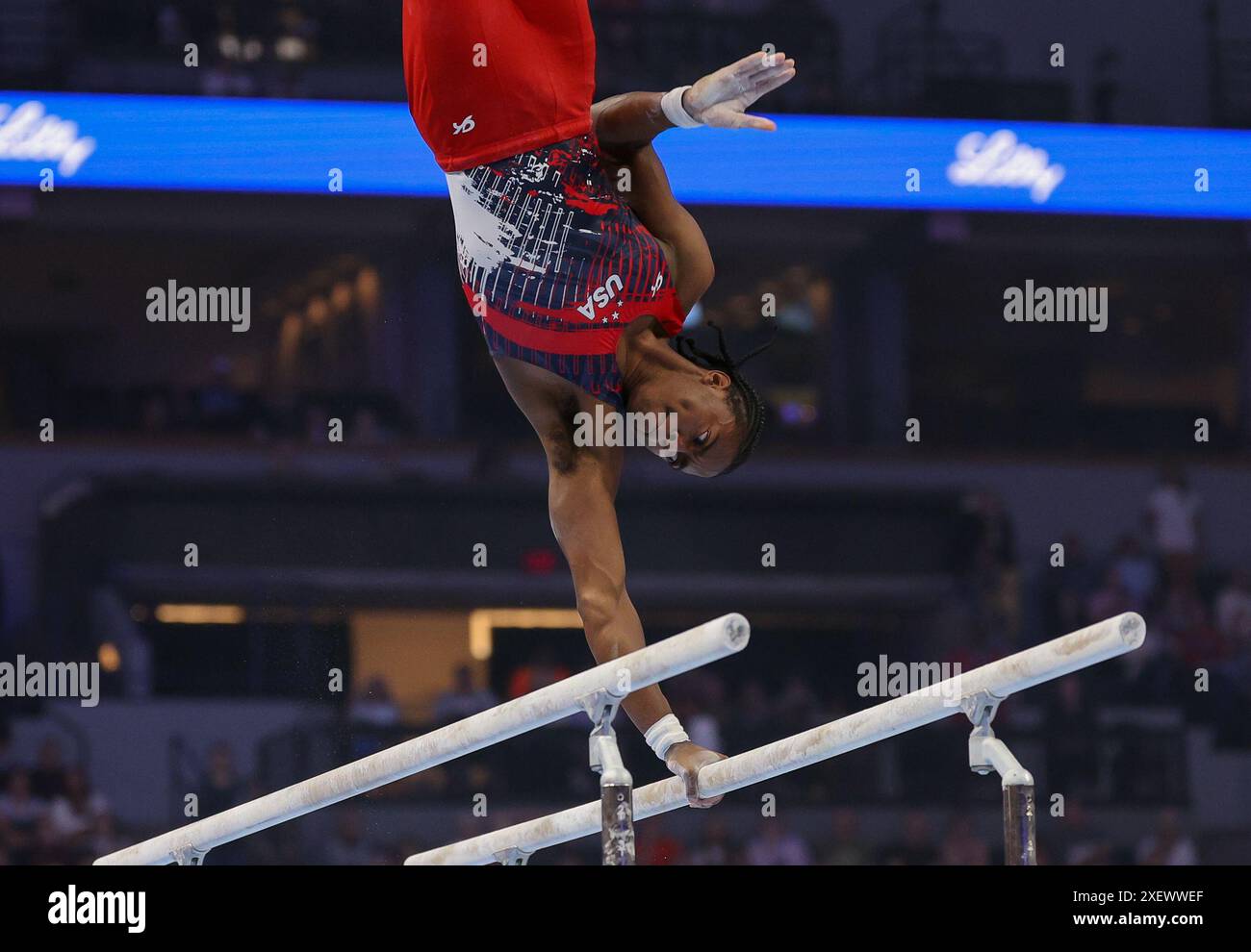 June 29, 2024: Khoi Young on the parallel bars during the 2024 ...