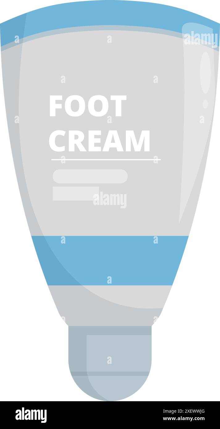 Tube of foot cream is standing, offering a solution for dry and cracked ...