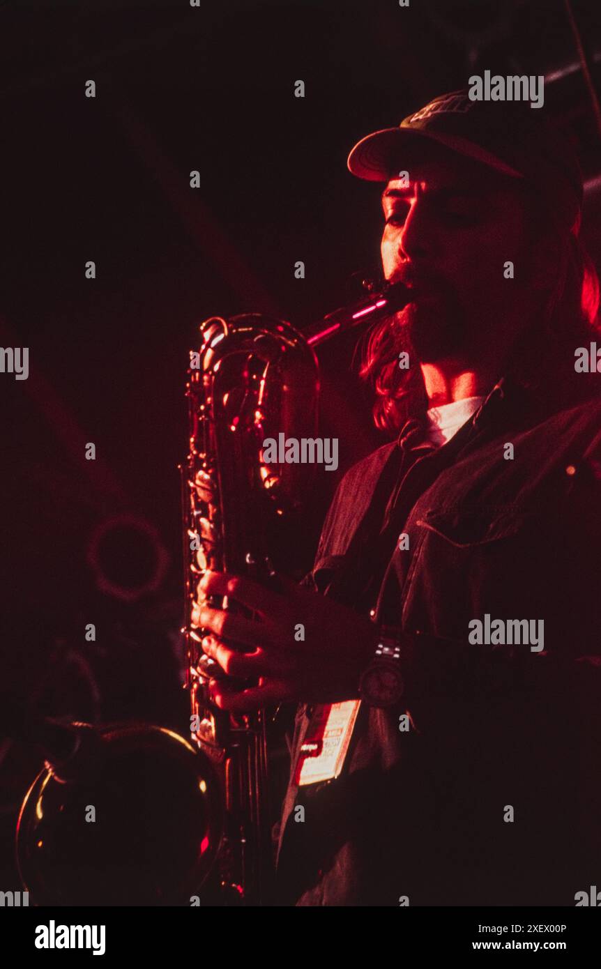 Reading, UK, 28 Aug., 1994: Cambridge, Mass.-based band Morphine played ...