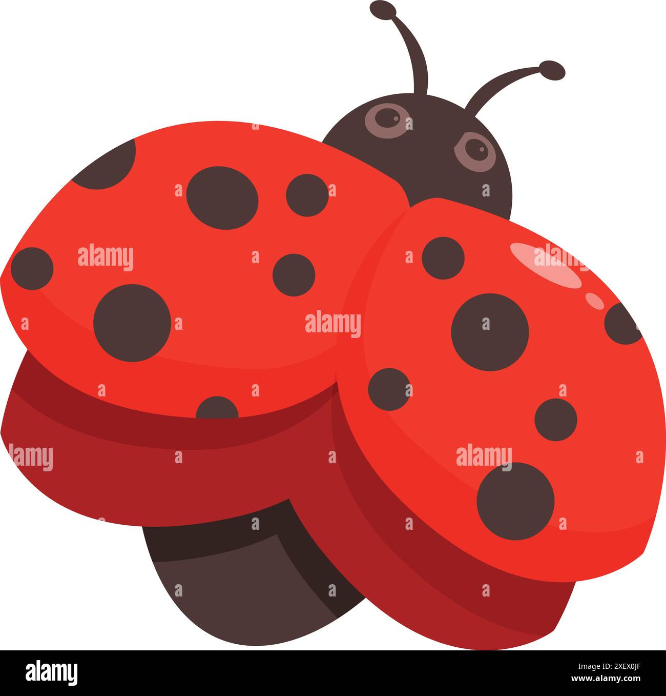 Cartoon ladybug spreading its wings hi-res stock photography and images ...