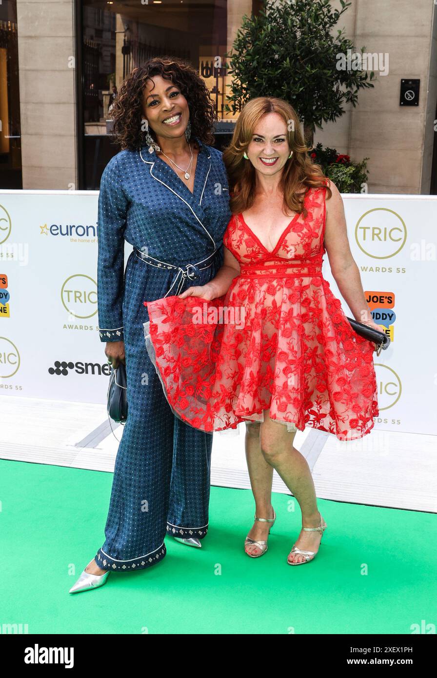 London, UK. 25th June, 2024. Jacqui Joseph and Martel Maxwell seen ...