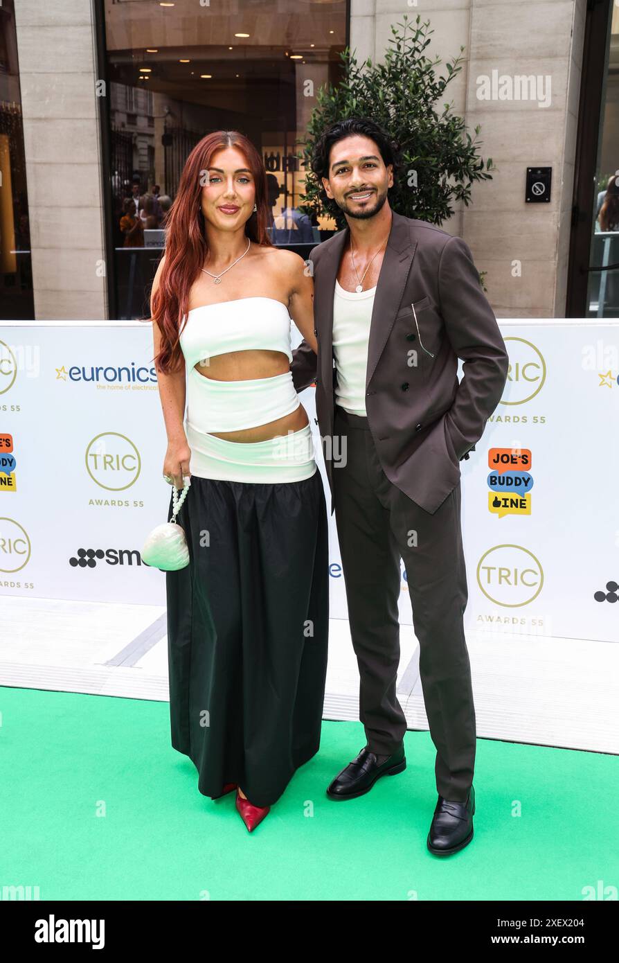 London, UK. 25th June, 2024. Patsy Field and Munveer Jabbal seen ...