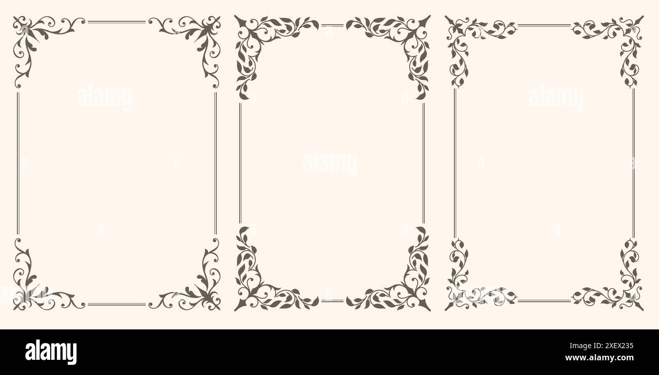 Ornamental ornate rectangular Stock Vector Images - Alamy