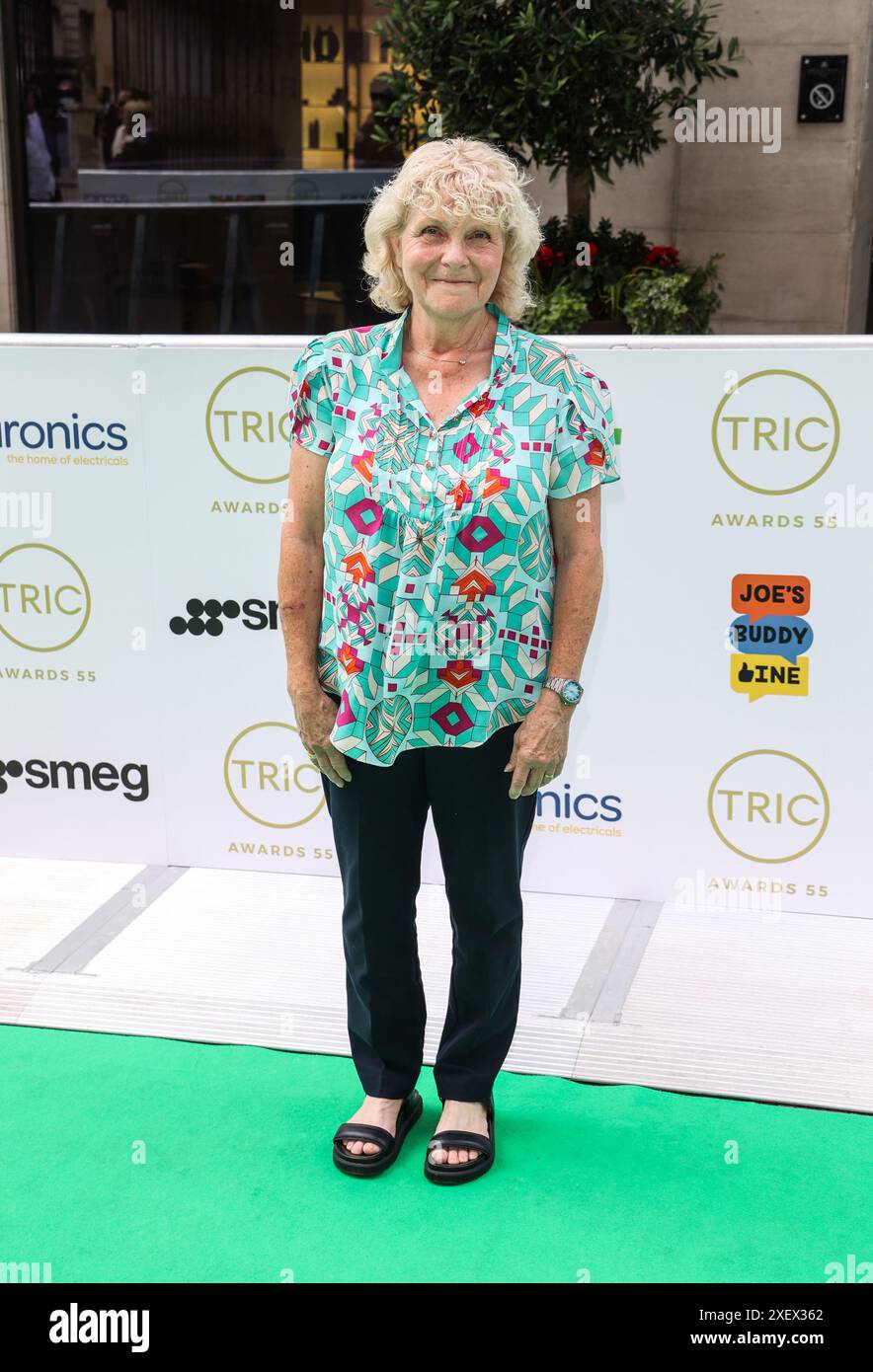 London, UK. 25th June, 2024. Jo Hamilton seen attending the TRICS ...
