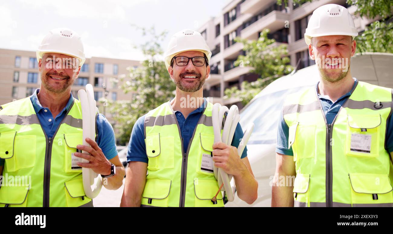 Mobile Vehicle Maintenance: Smiling Technicians Providing Professional ...