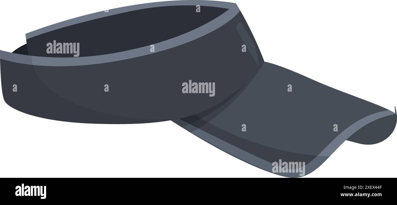 Sun visor cap protecting your eyes and head from the sun while playing ...