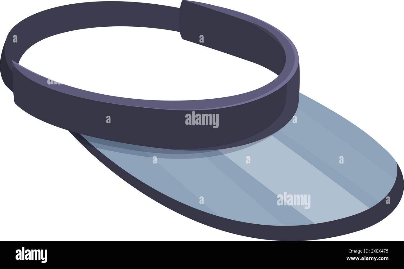 Sun visor protecting your eyes and face from sunlight while practicing ...