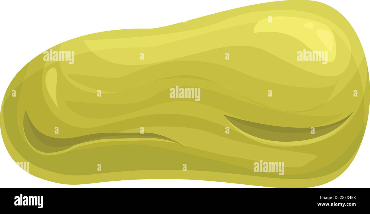 Green wasabi bean floating in the air Stock Vector Image & Art - Alamy