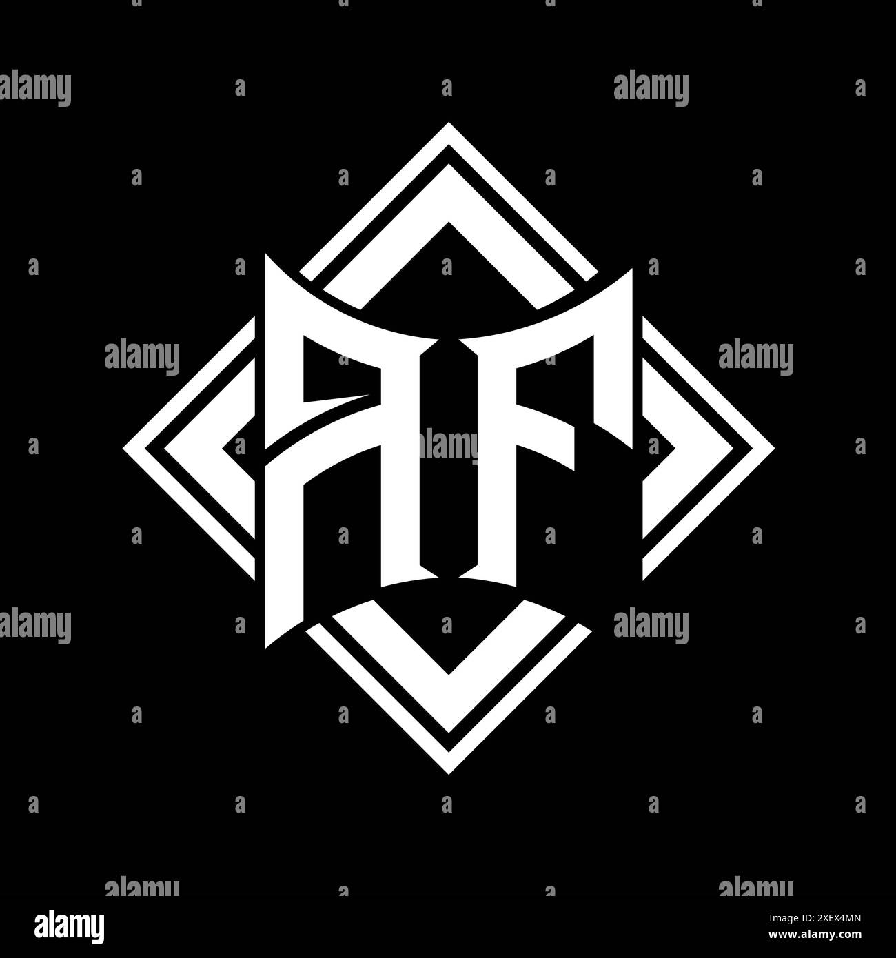 Af logo design hi-res stock photography and images - Alamy