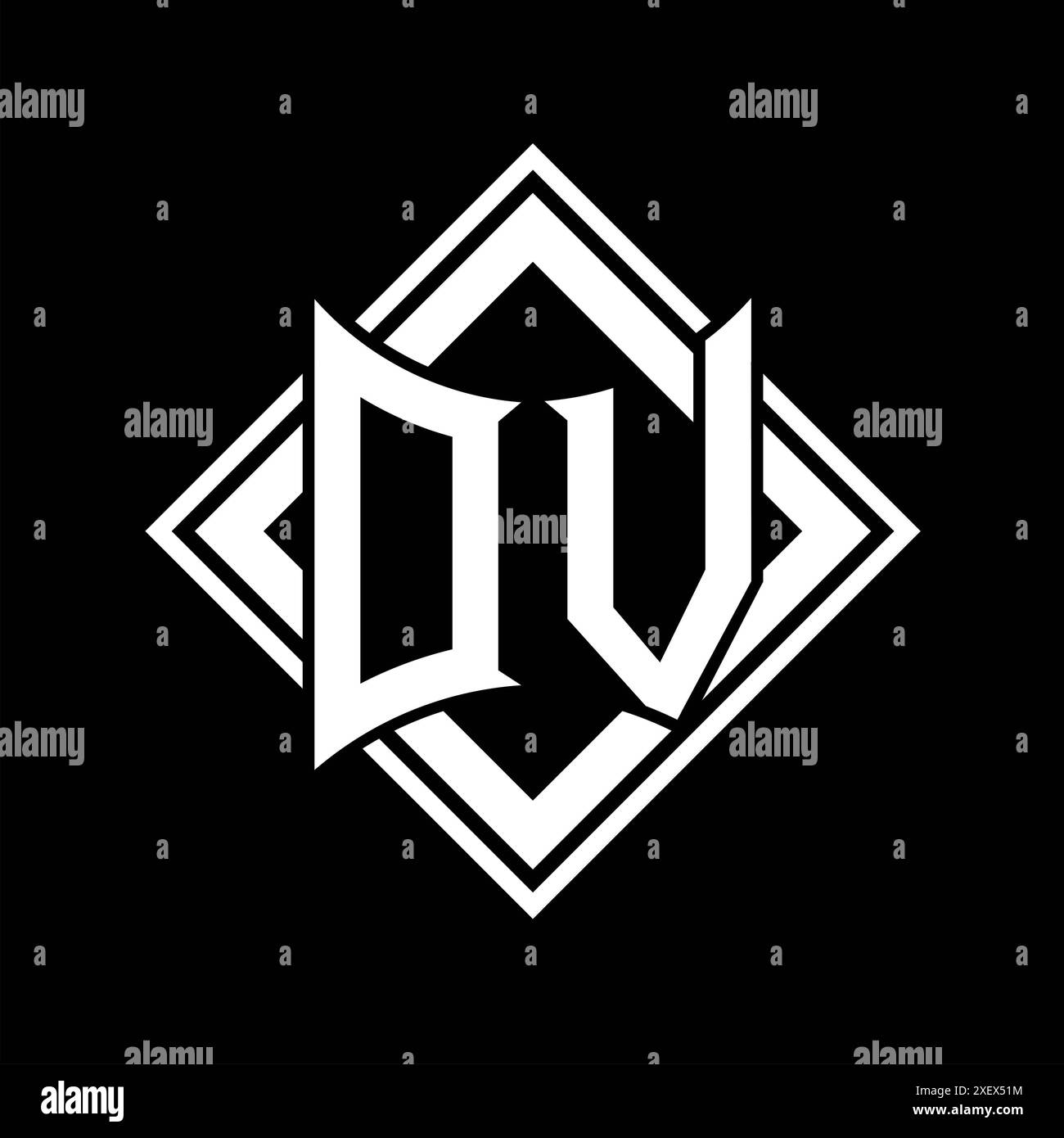 Letter dv logo Black and White Stock Photos & Images - Alamy