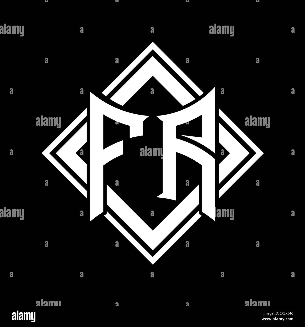 Fa logo design Black and White Stock Photos & Images - Alamy