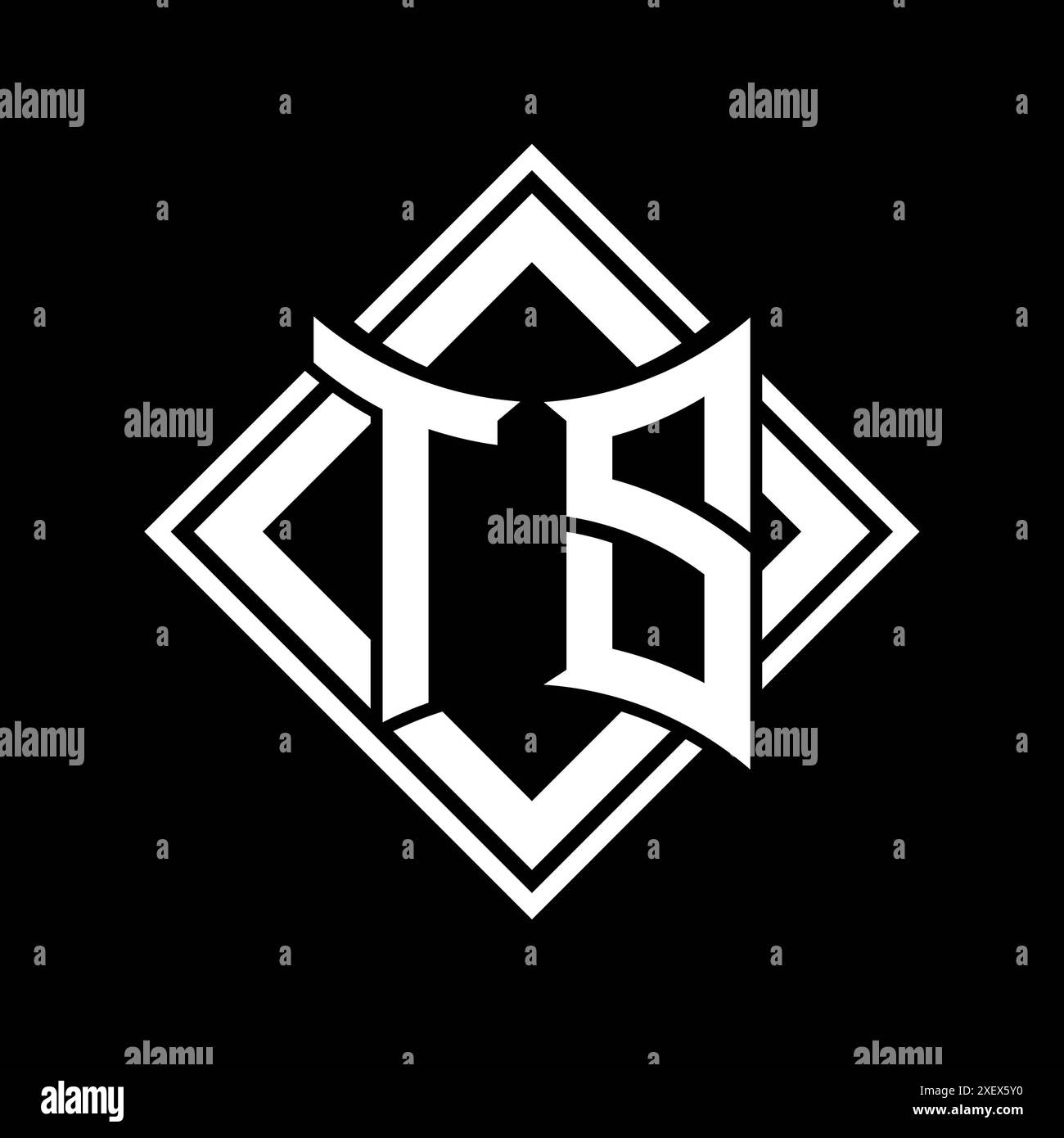 TS Letter logo with abstract shield shape with square white outline on black background template ...