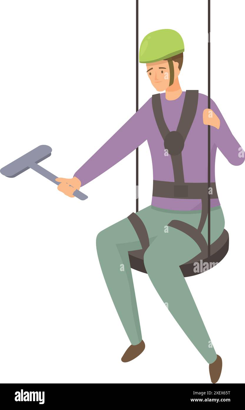 Working at height construction Stock Vector Images - Alamy