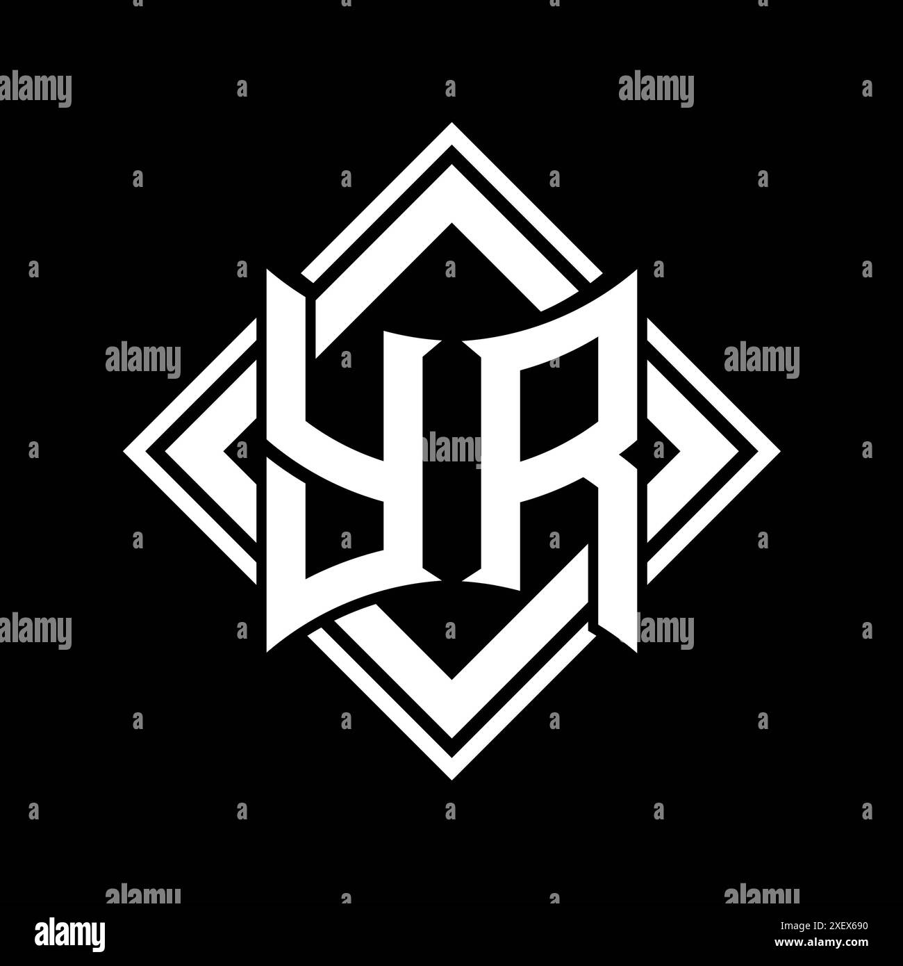 Yr modern logo Black and White Stock Photos & Images - Alamy