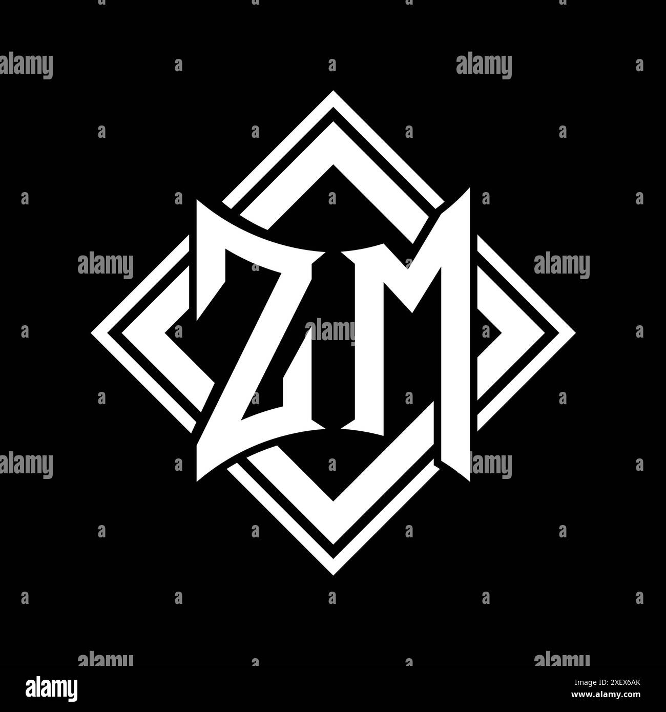 Zm modern logo hi-res stock photography and images - Alamy