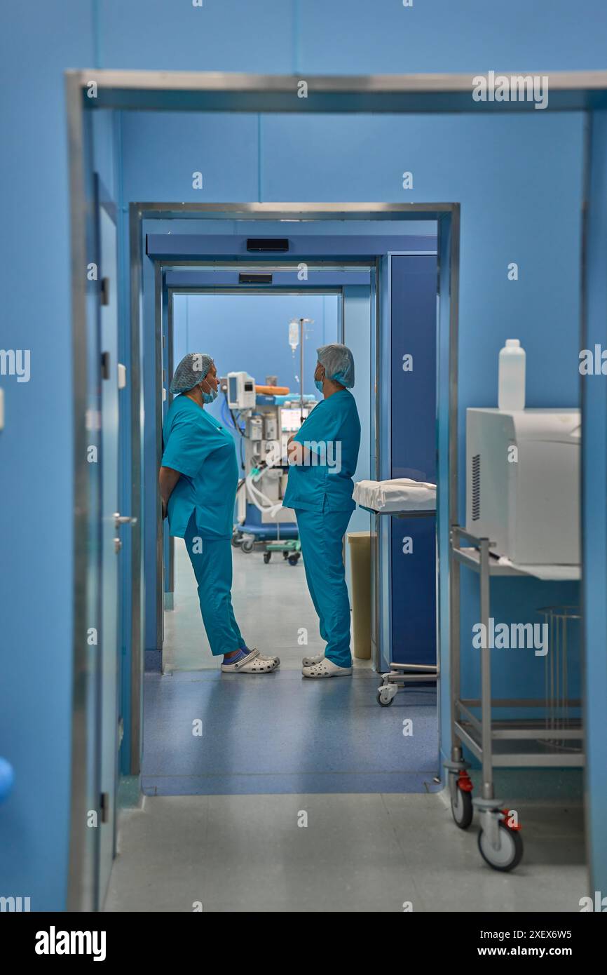 Woman talking care assistant hi-res stock photography and images - Alamy