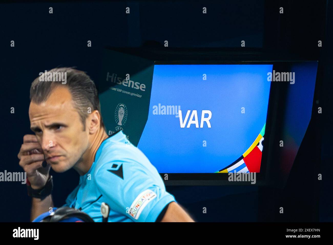 Dortmund, Germany. 29th June, 2024. The fourth referee Irfan Peljto ...