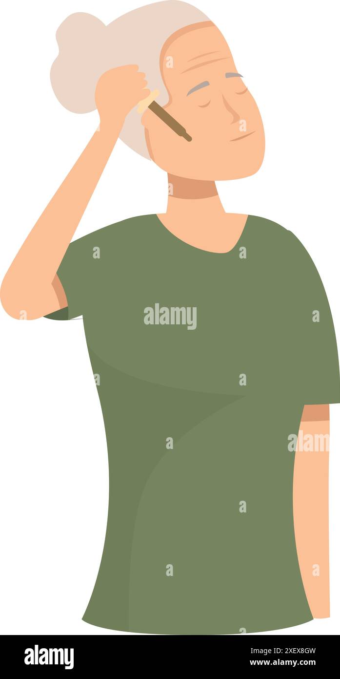 Mature woman using face Cut Out Stock Images & Pictures - Alamy