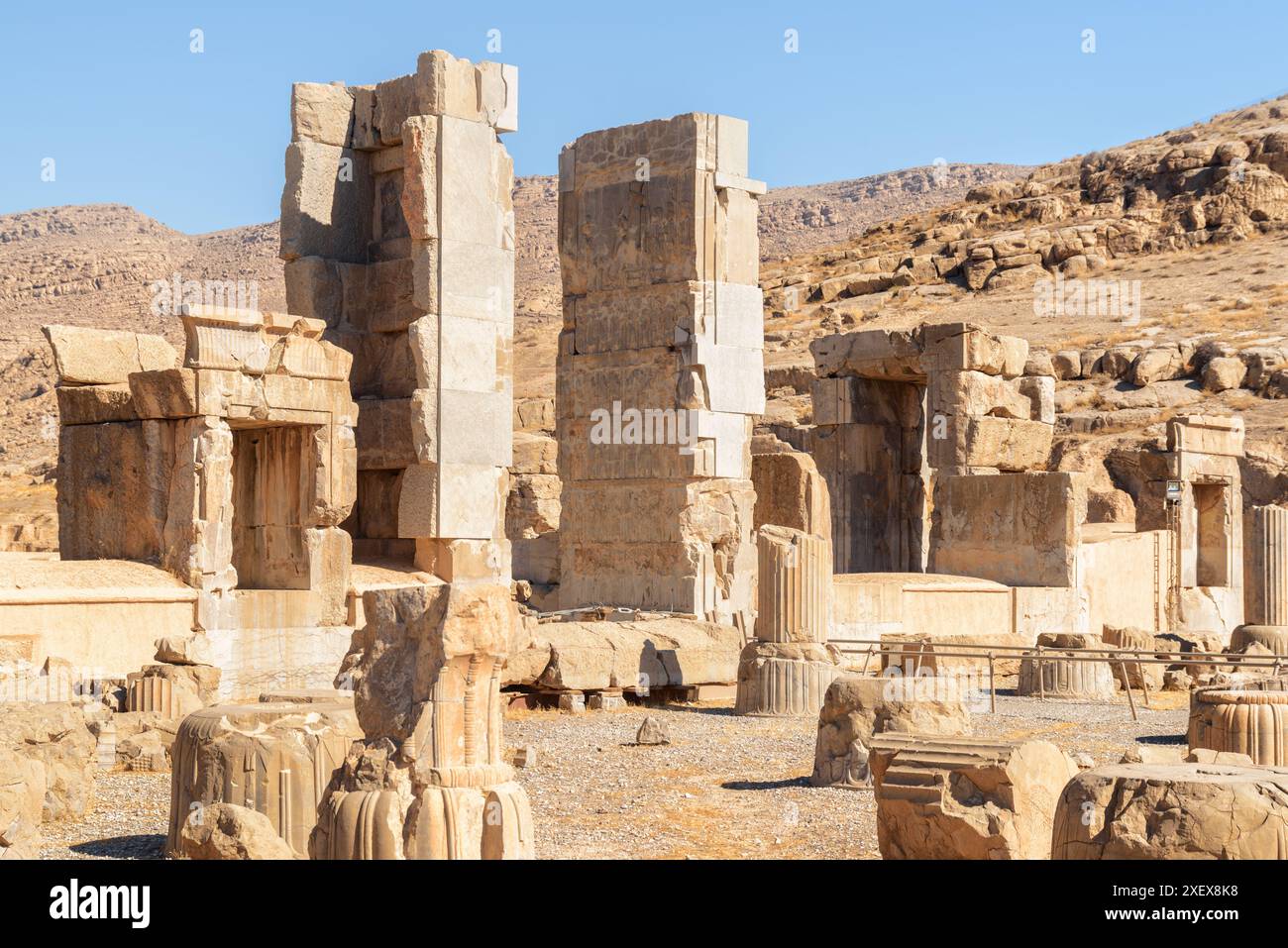 Scenic ruins of the Throne Hall (the Hall of One Hundred Columns) in ...